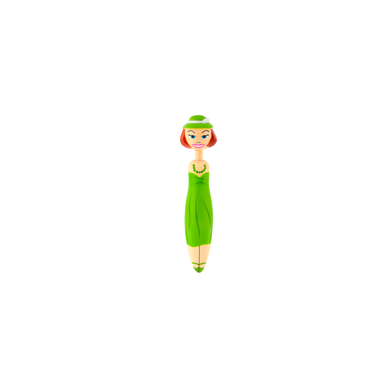 Stylo rétractable - Fashion Girl Pen - Vert - Pylones
