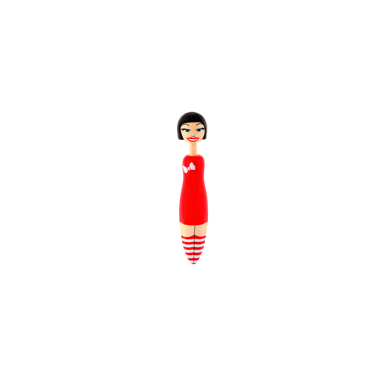 Stylo rétractable - Fashion Girl Pen - Rouge - Pylones
