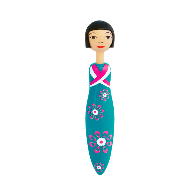 Stylo rétractable - Fashion Girl Pen - Turquoise - Pylones