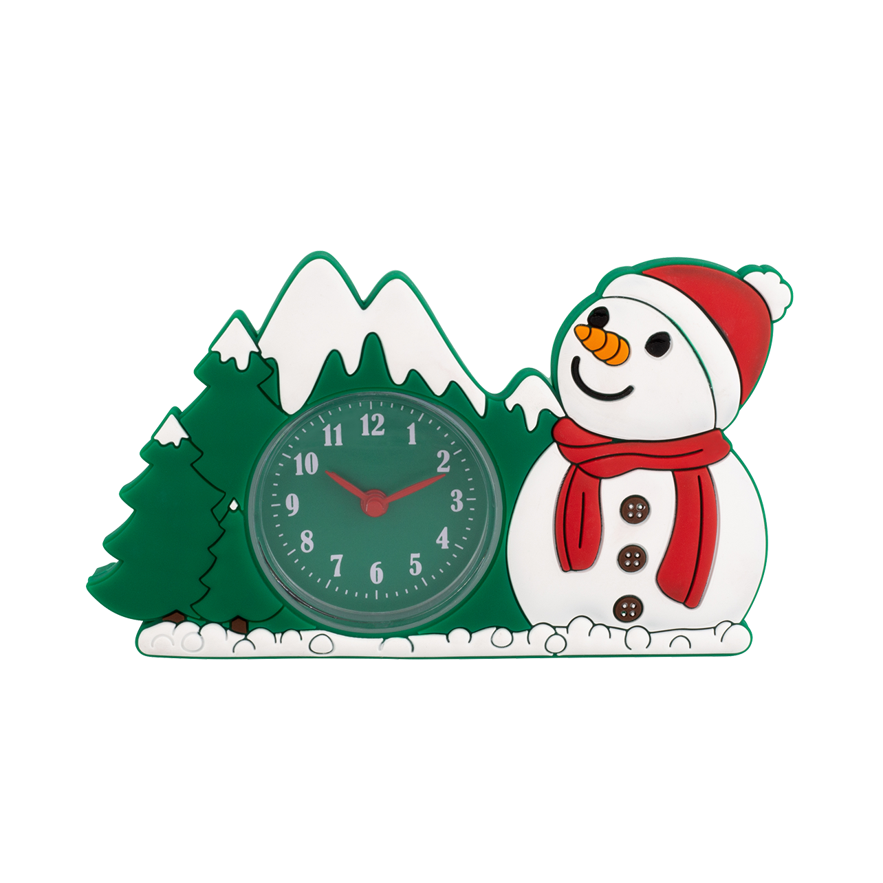 Alarm Clock Funny Clock Snowman Pylones 5554