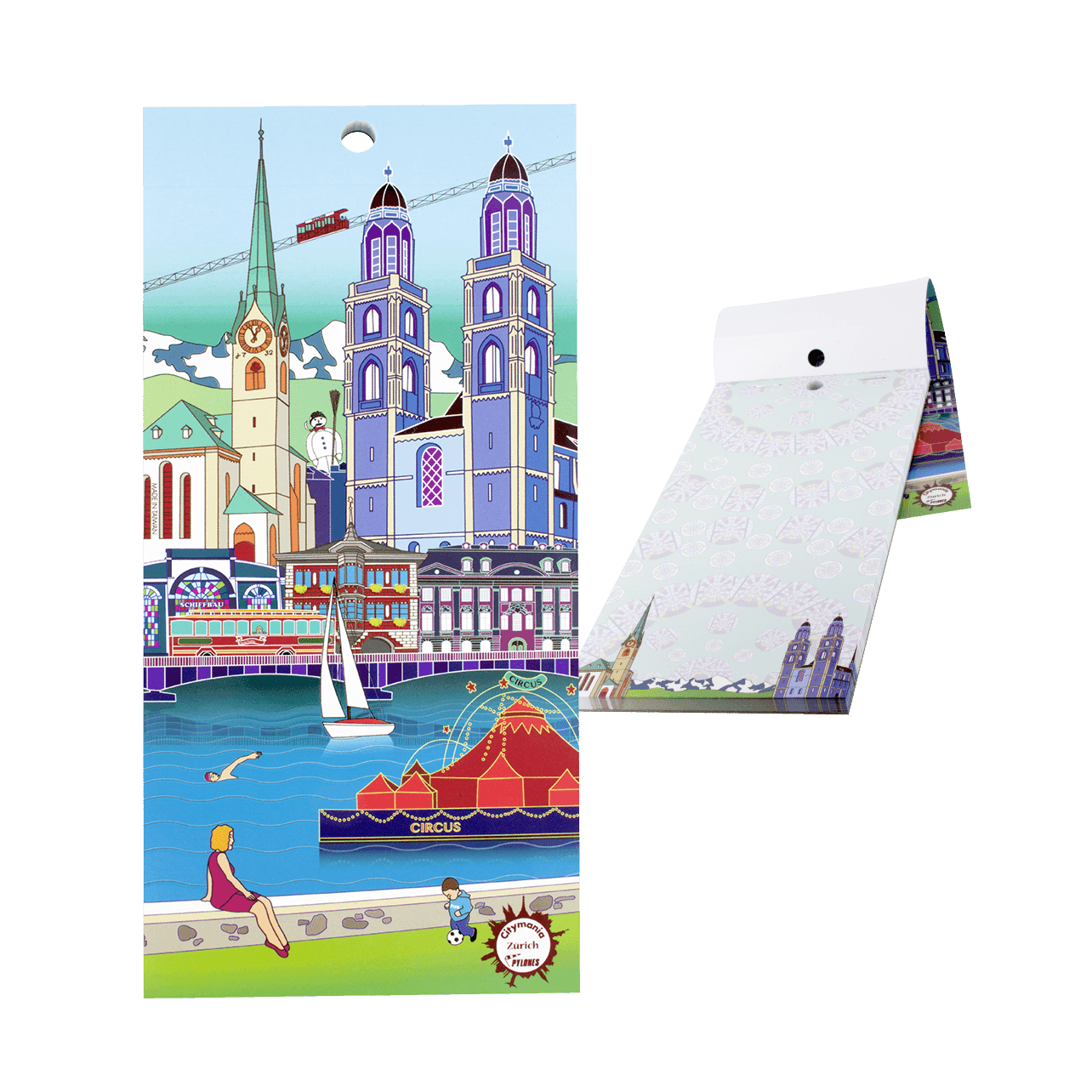 Bloc note magnétique - Formalist - Zurich - Pylones