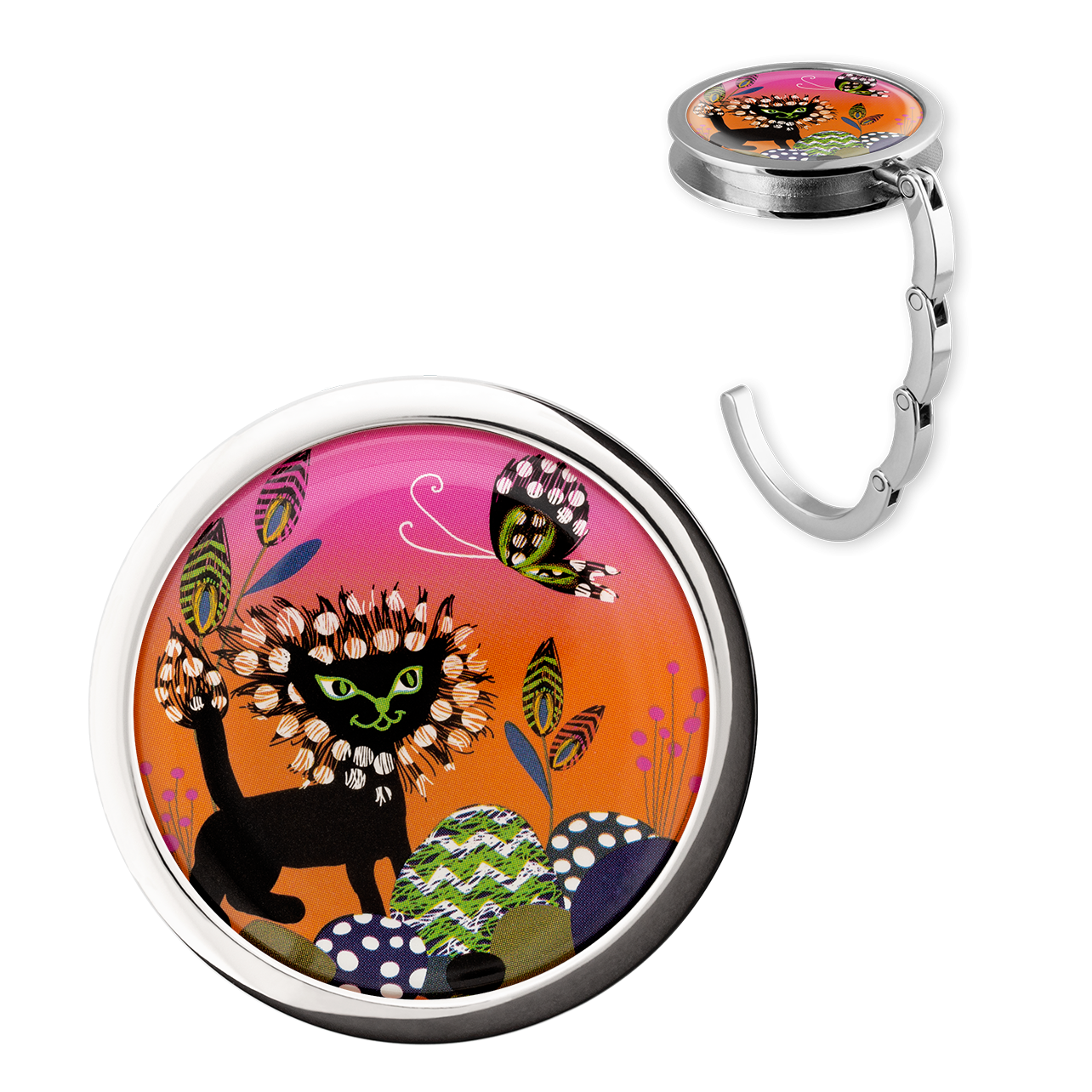 Accroche / porte sac à main original pour table avec crochet - Pylones