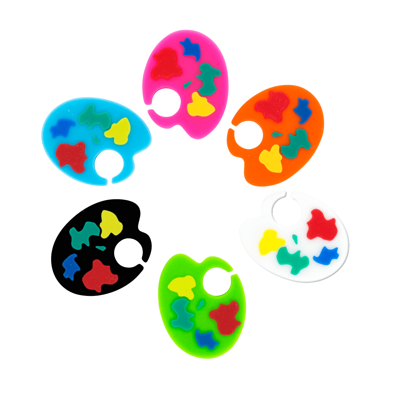 Set of 6 glass markers - Happy Markers - Palette' - Pylones