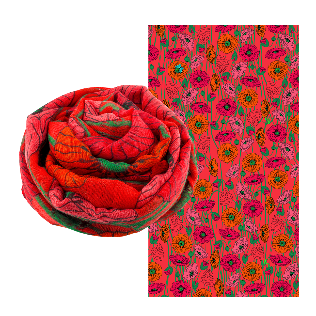 Foulard design coloré & original - Pylones