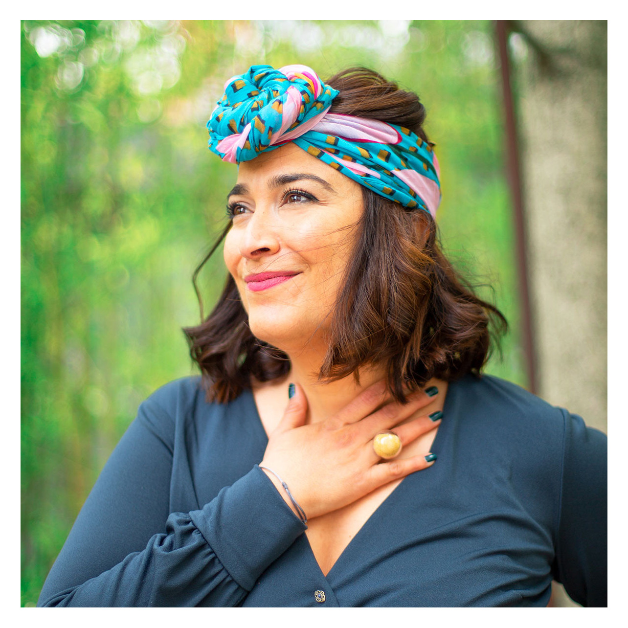 Foulard design coloré & original - Pylones