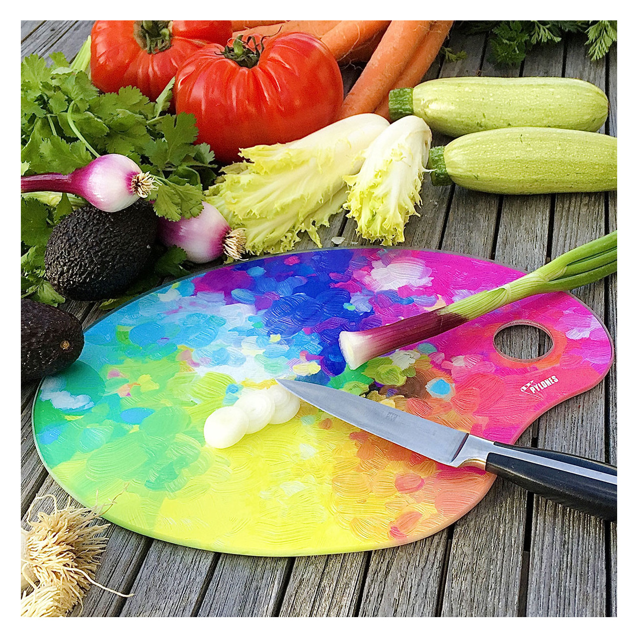 Planche à découper en verre - Chef d'œuvre - Palette - Pylones