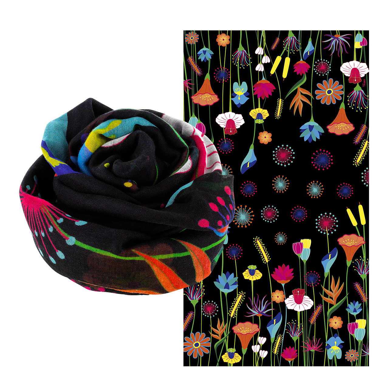 Foulard design coloré & original - Pylones