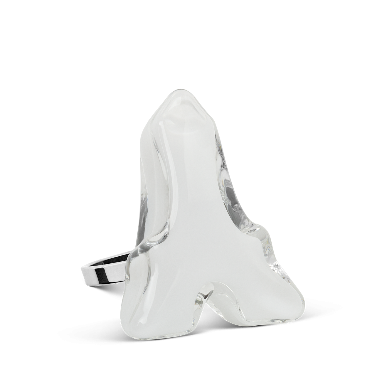 Glass ring - Tour Eiffel Milk - White - Pylones