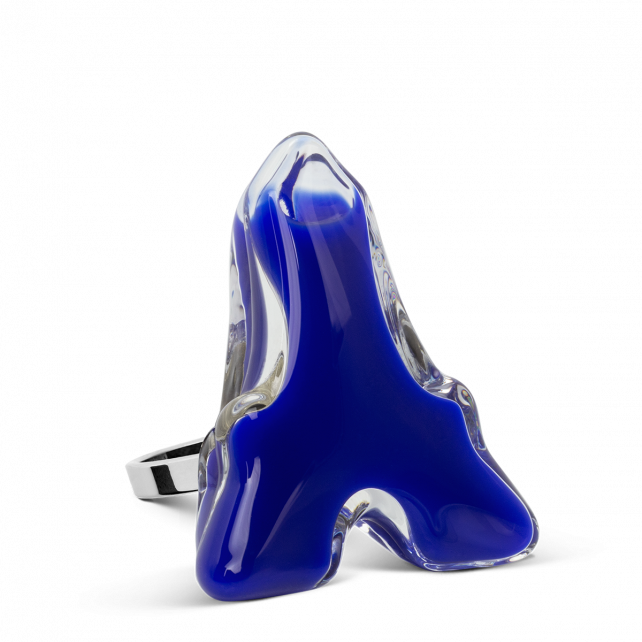 Anello in vetro - Tour Eiffel Milk - Blu - Pylones