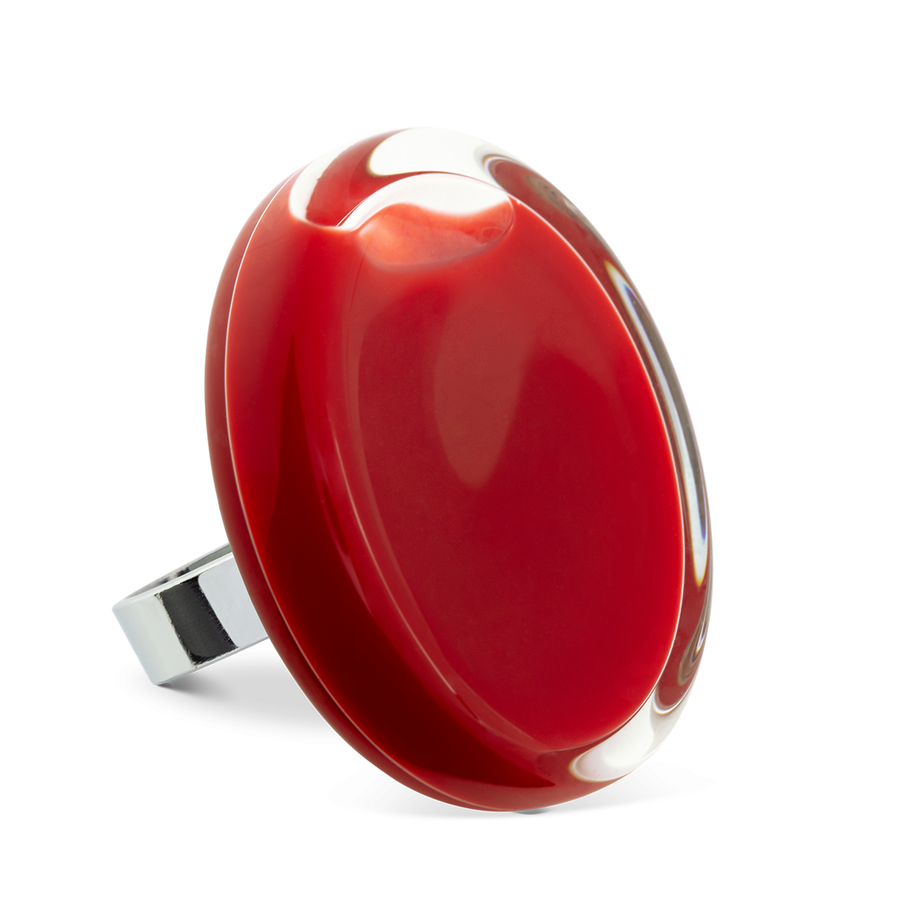 Glass ring - Cachou Giga Milk - Dark Red - Pylones