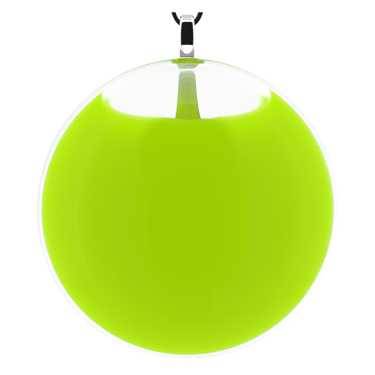 Necklace - Galet Giga Milk - Light Green - Pylones