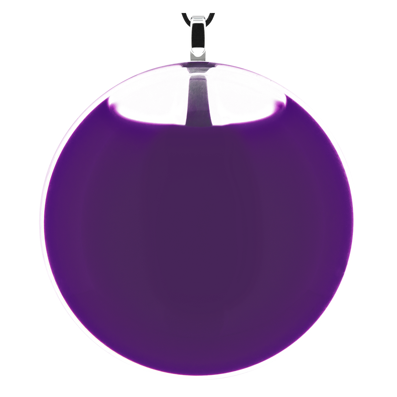 Necklace - Galet Giga Milk - Dark Purple - Pylones