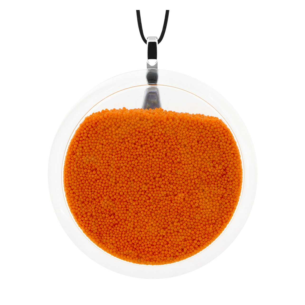 Necklace - Cachou Giga Billes - Orange - Pylones