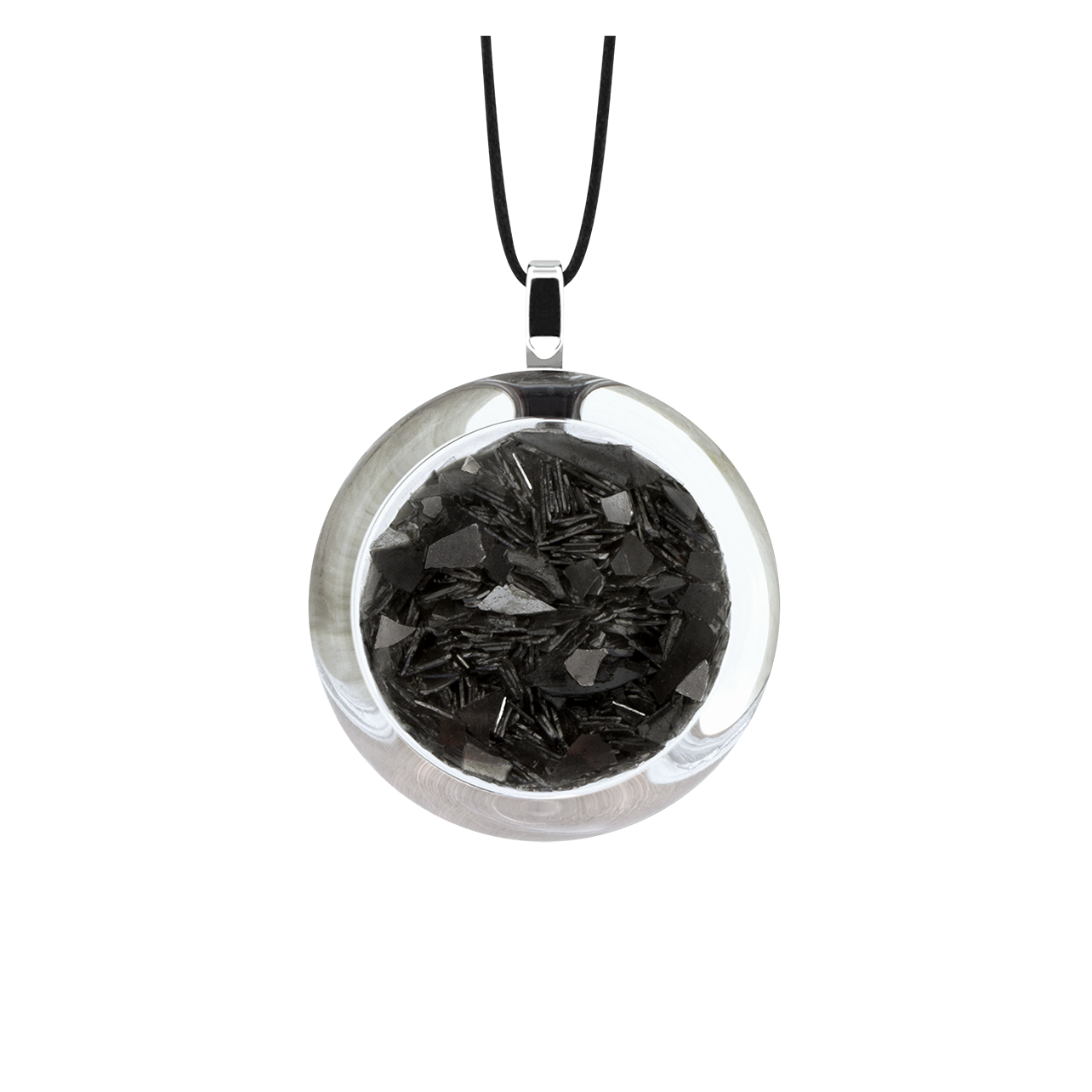 Necklace - Cachou Mini Paillettes - Black - Pylones