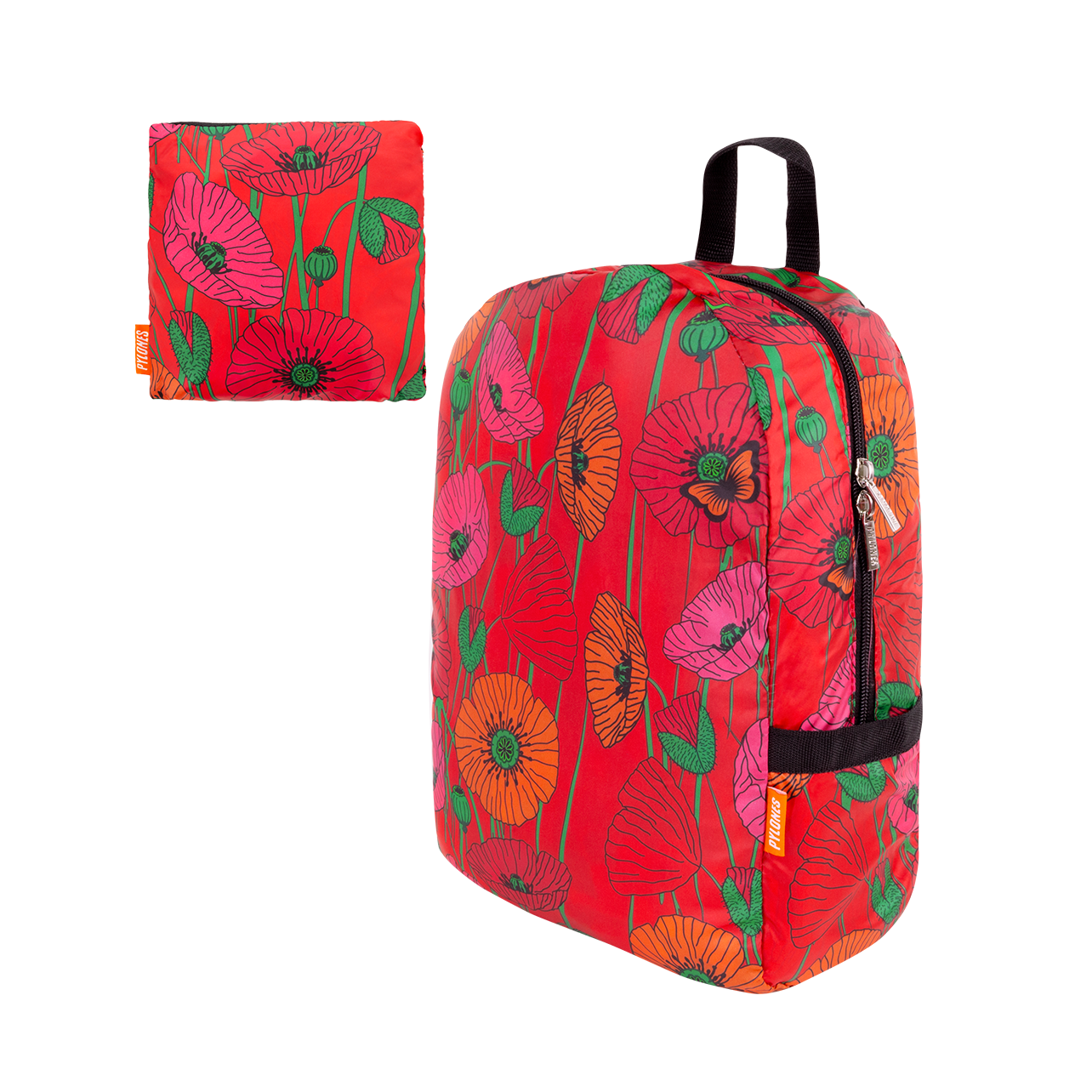 Foldable backpack - Pocket Bag - Coquelicots - Pylones