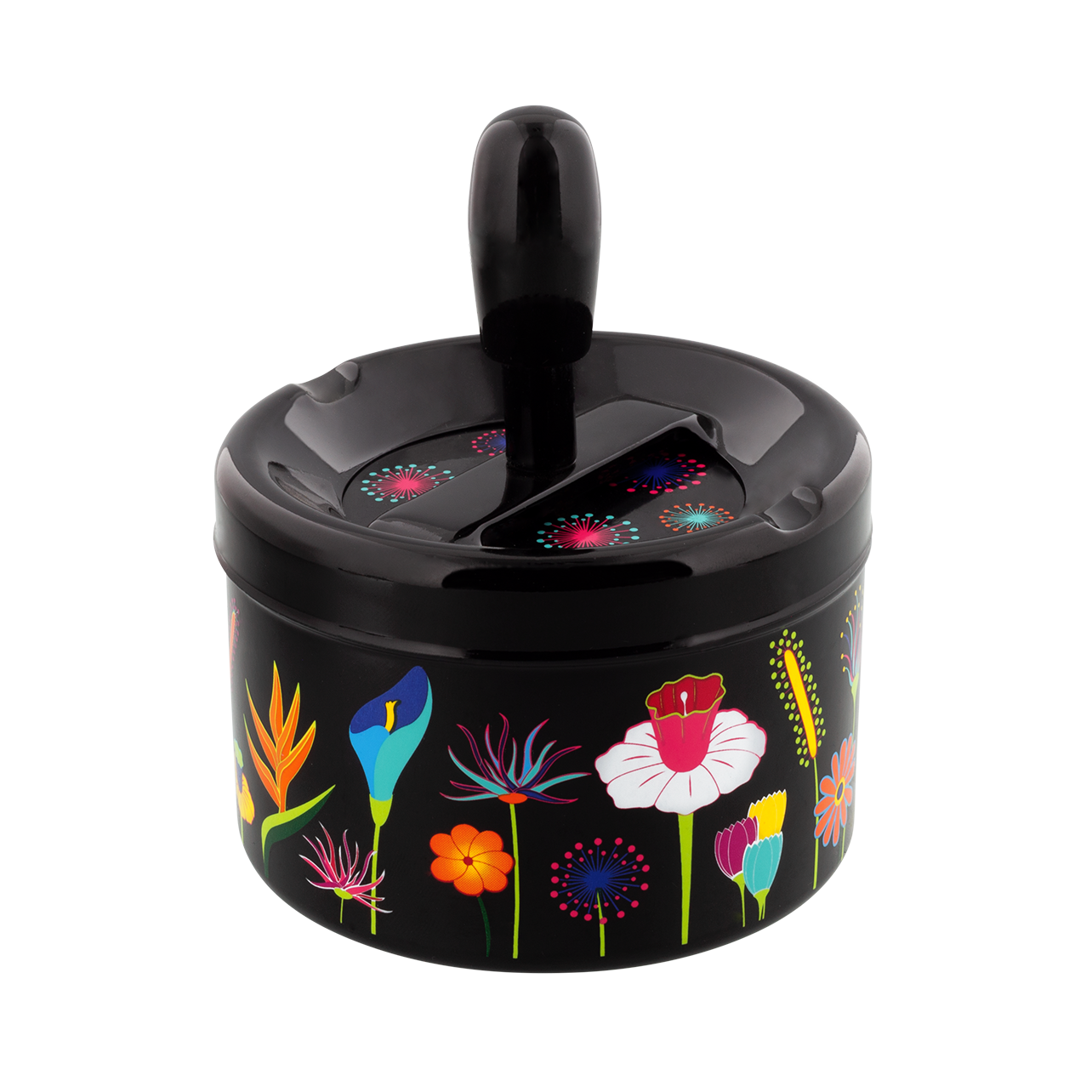 Push-button ashtray design - Pousse Pousse - Jardin Fleuri - Pylones