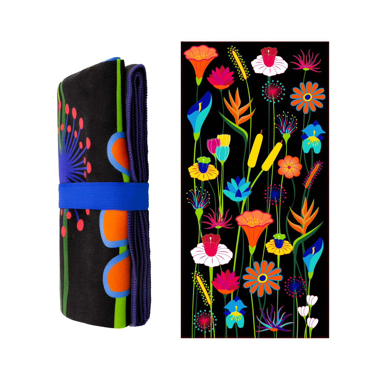 Mikrofaser-Badetuch - Body DS – Pylones - Jardin Fleuri - Pylones