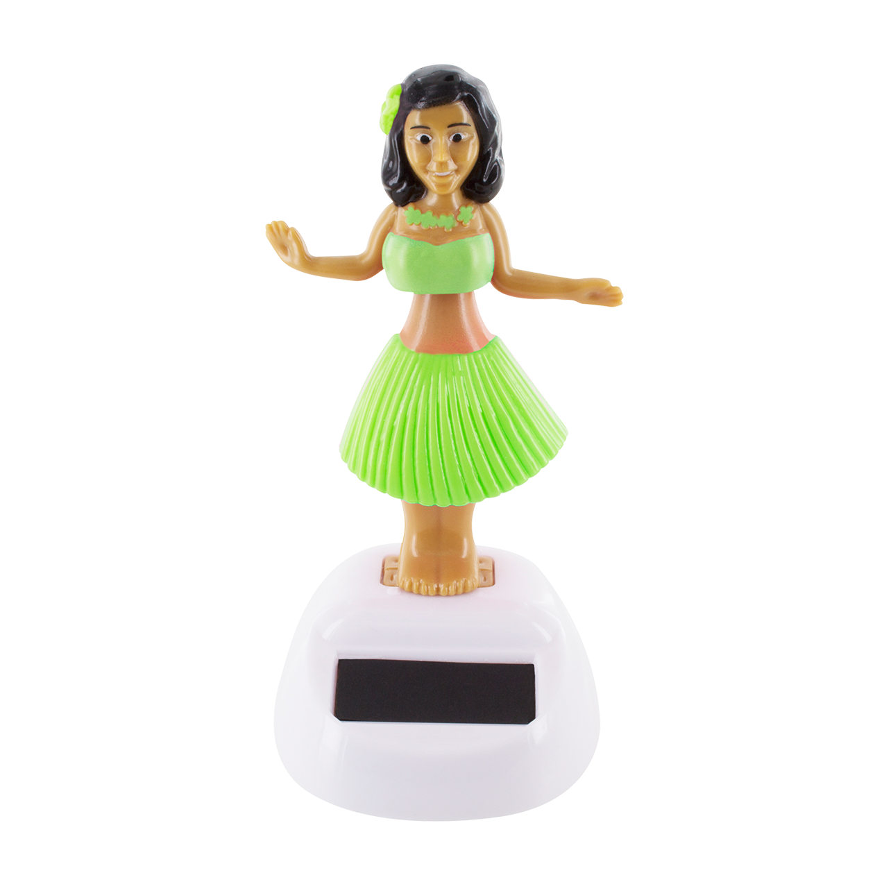 Solar-powered hula girl - Hawaïan Girl - Green - Pylones