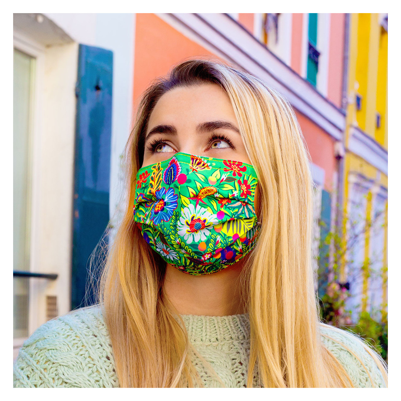 Mask in washable and reusable fabric (Barrier Mask) - Hidden Smile ...