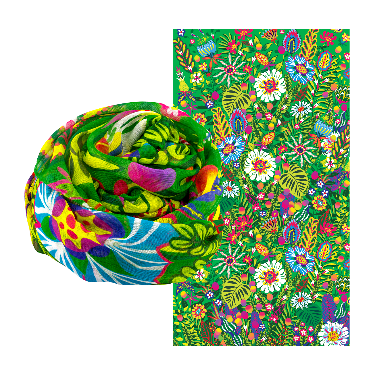 Foulard design coloré & original - Pylones