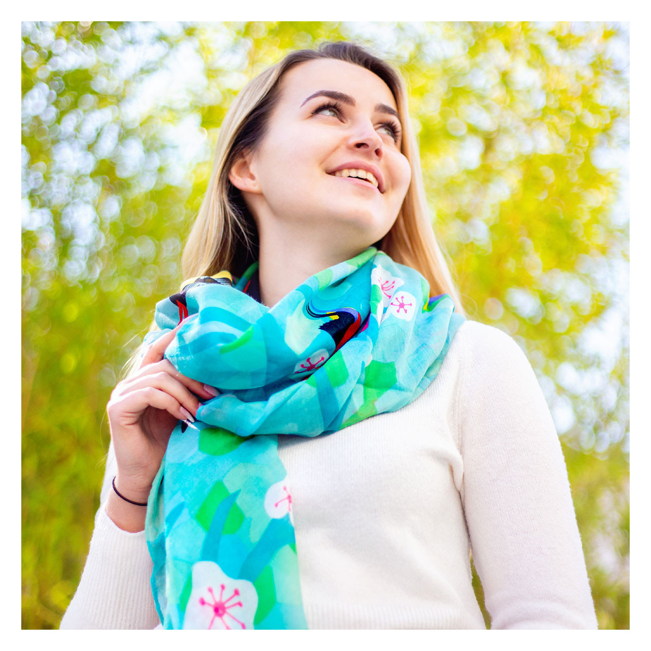 Foulard design coloré & original - Pylones