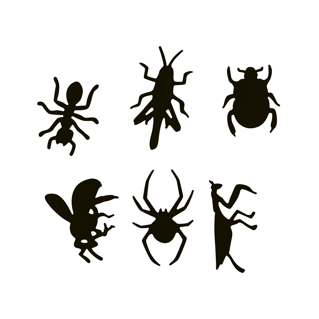 Set of magnets - Magnetic - Insect Black - Pylones