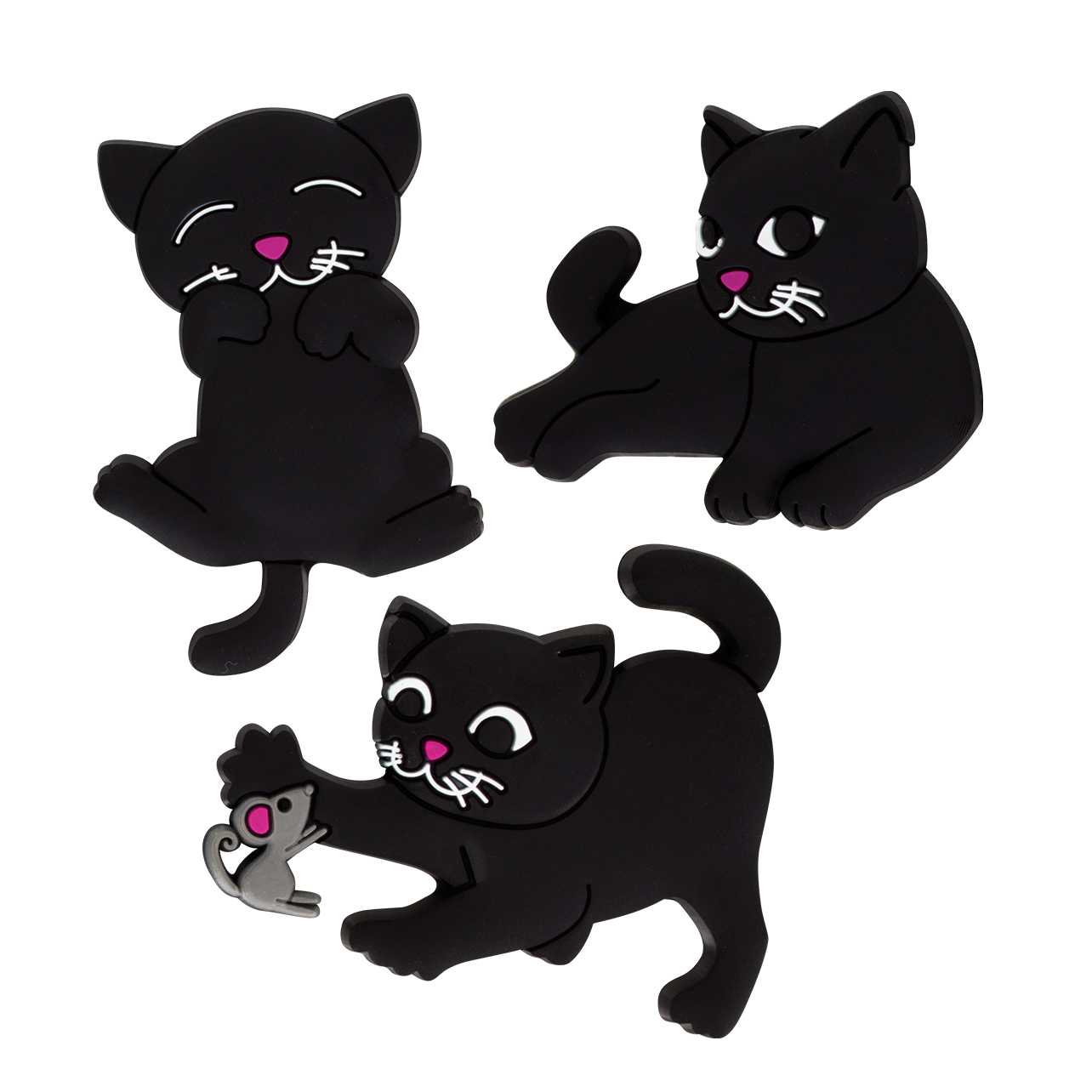 Set of 3 magnets - Happy - Mouse - Pylones