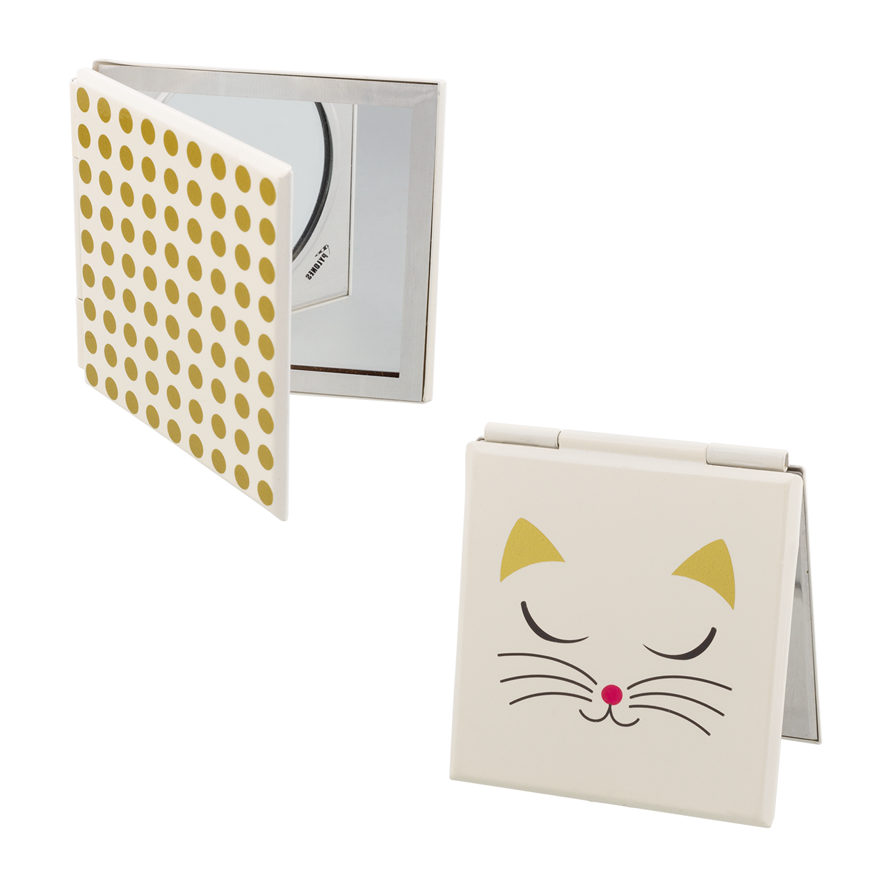 Pocket mirror - Lady Look - White Cat - Pylones