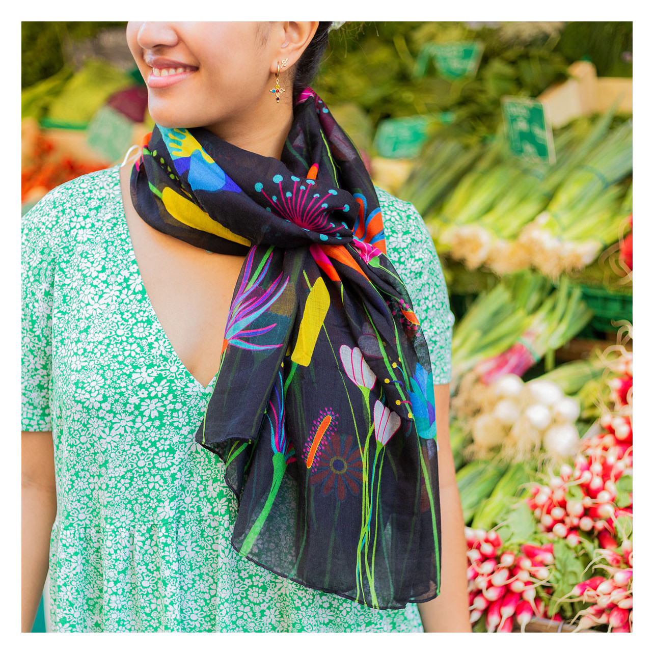 Foulard design coloré & original - Pylones