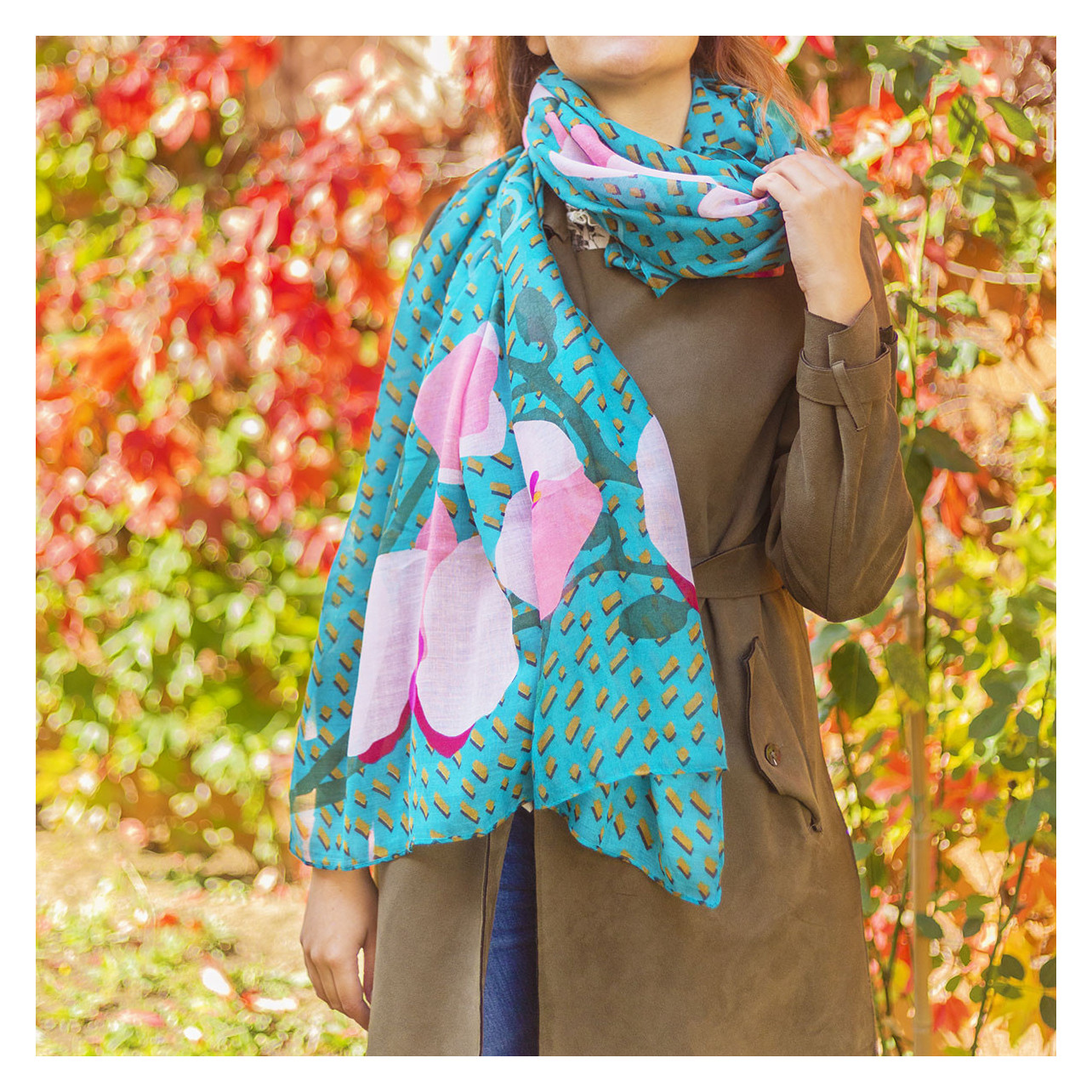 Foulard design coloré & original - Pylones