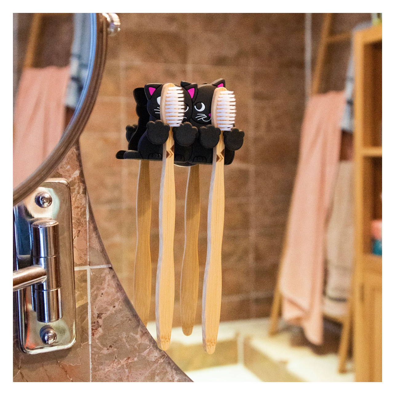 Zahnbürstenhalter - Ani-toothi - Katze - Pylones