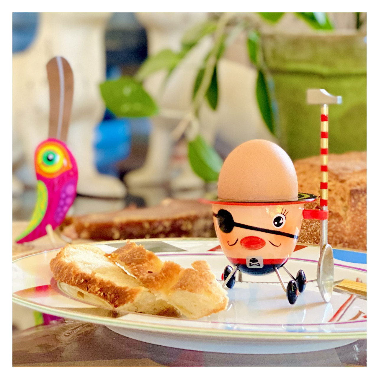 Coquetier design enfant - Cocotte - Pirate - Pylones