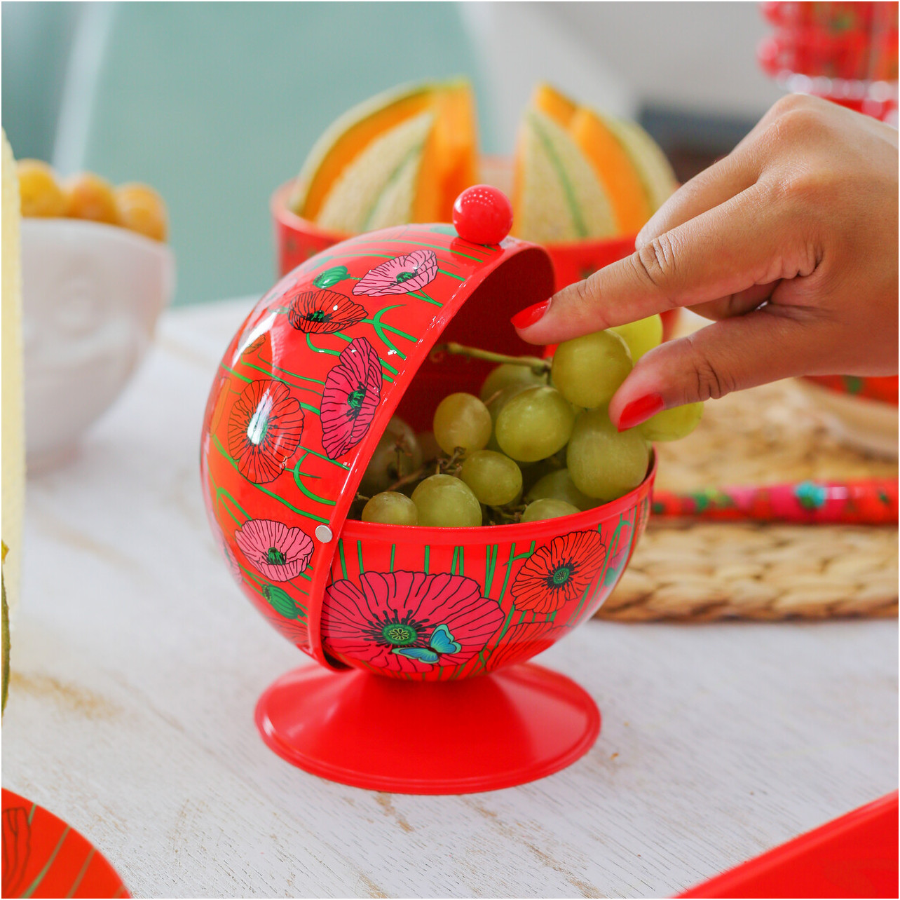 Sugar pot - Coquelicots - Pylones