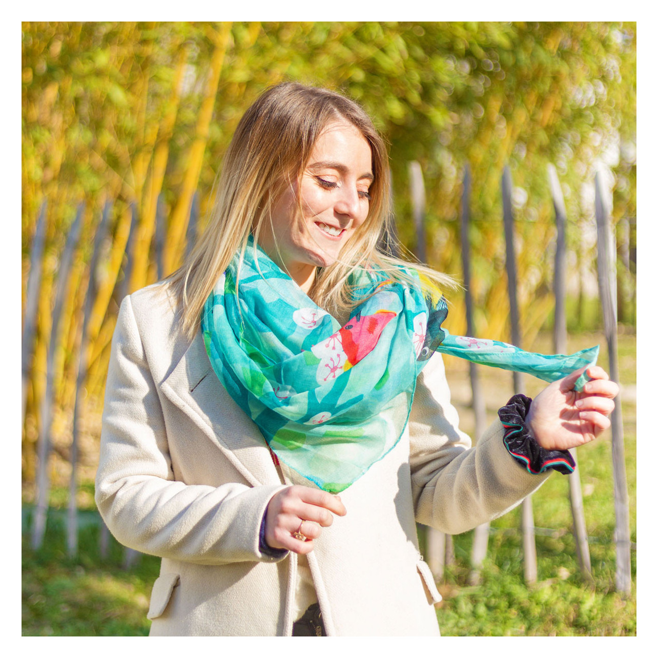 Foulard design coloré & original - Pylones