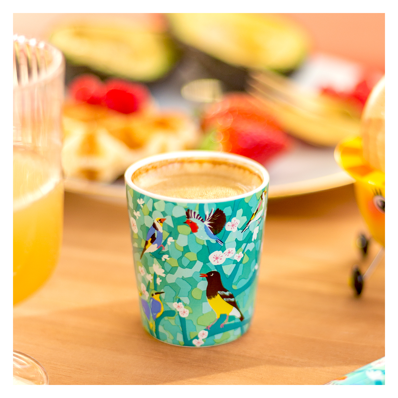 Espresso cup - Tazzina - Birds - Pylones