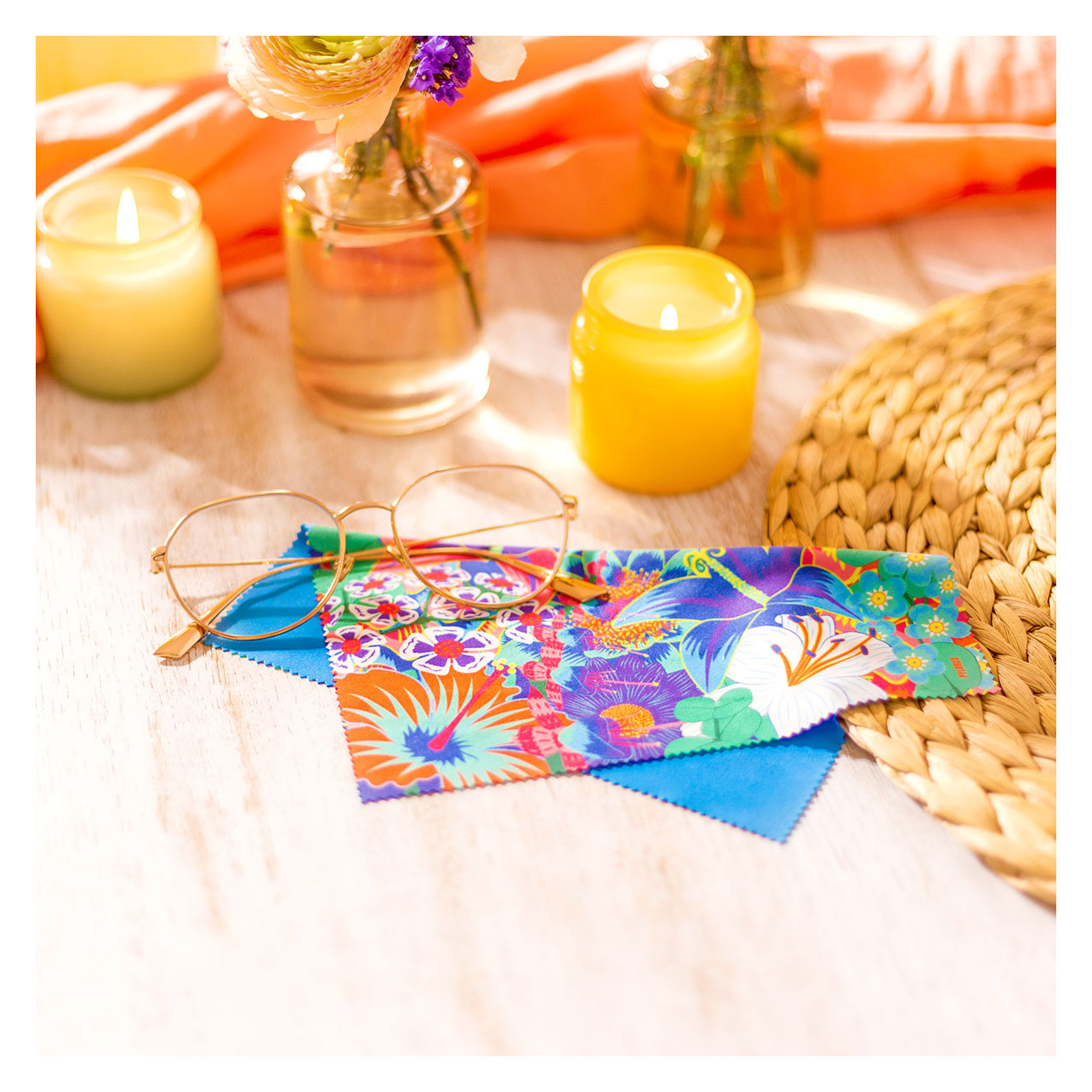 Microfibre glasses cloth - Belle Vue - Bouquet - Pylones