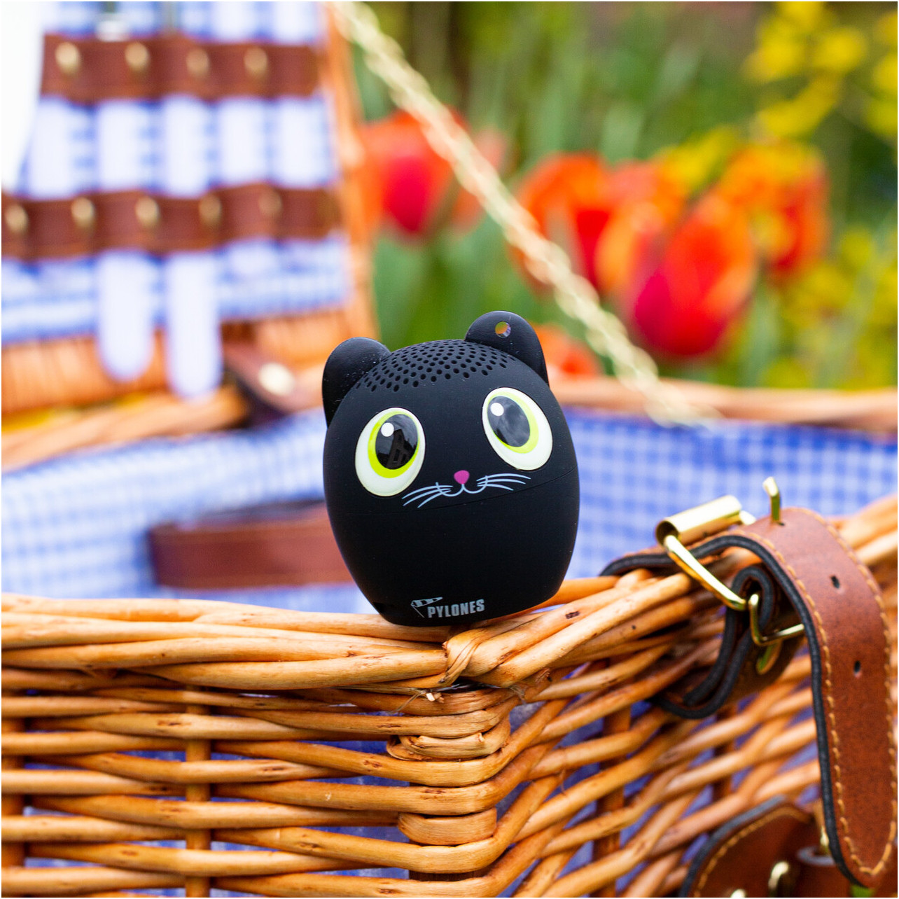 Mini enceinte bluetooth sans fil - Sing song - Chat Noir - Pylones