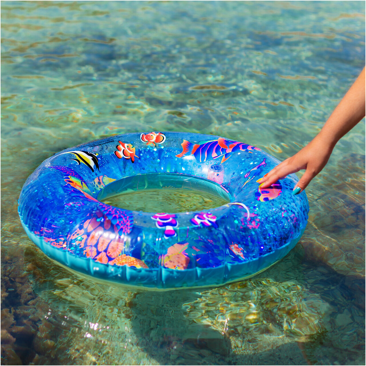 Aufblasbarer Schwimmring - Pool Ring - Fluocéan - Pylones