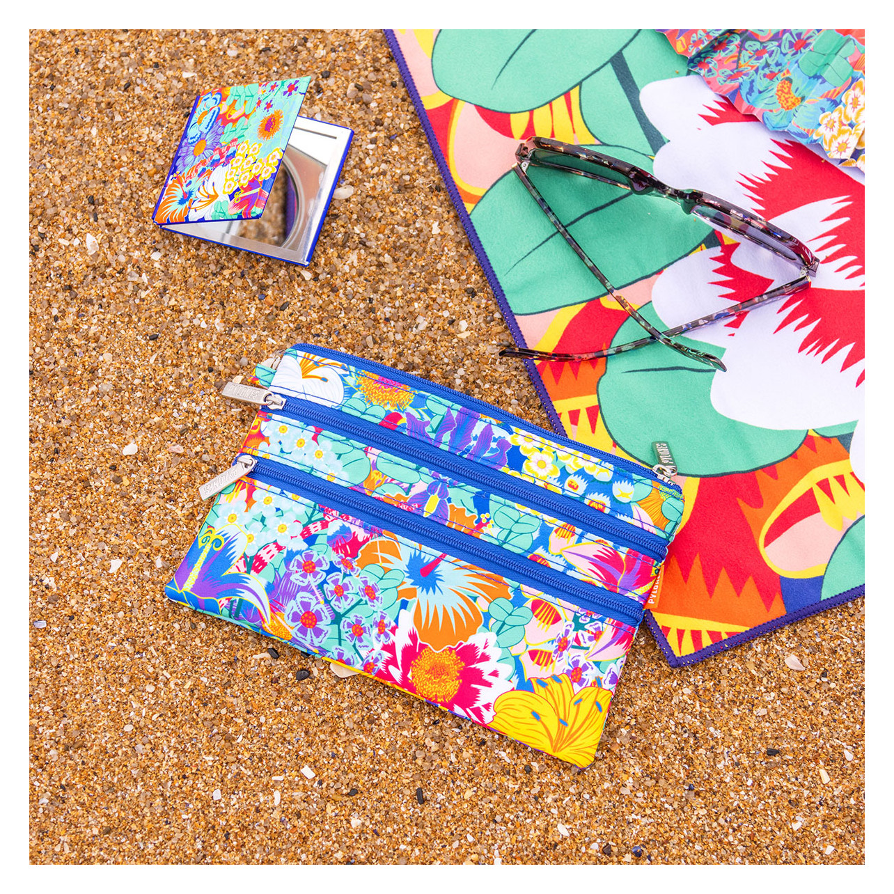 Pochette 3 Zips - Zip It - Bouquet - Pylones