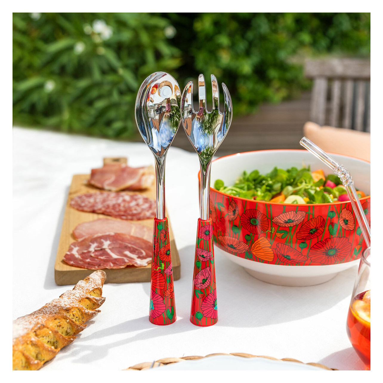 Posate design originale - Banquet - Coquelicots - Pylones