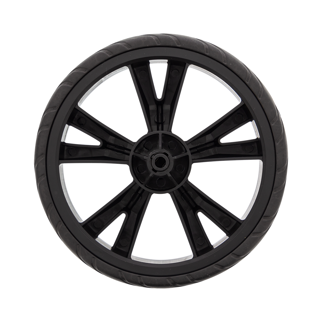 Shopping trolley - Wheels for Trolly - Black - Pylones