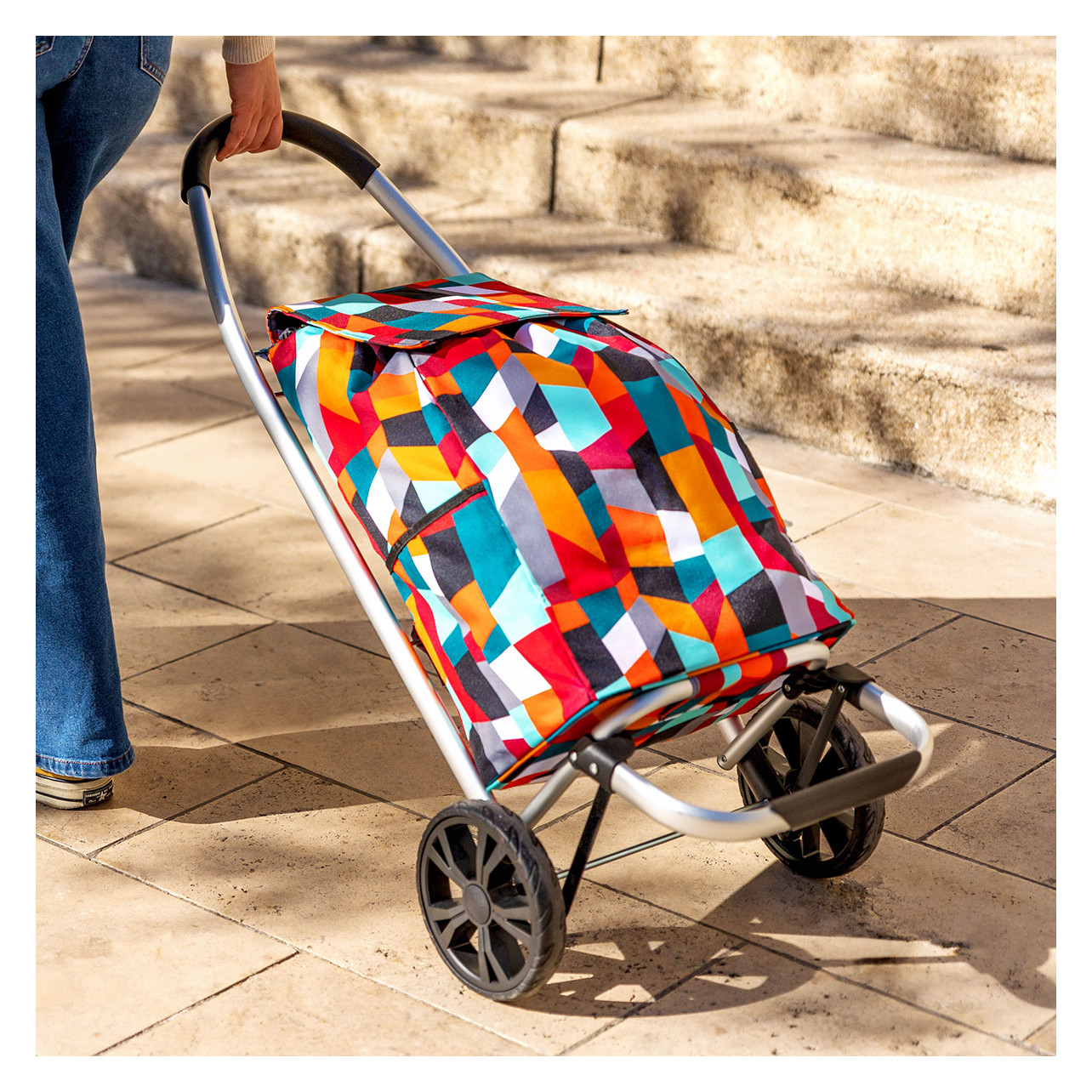 Shopping trolley - Trolly - Accordeon - Pylones