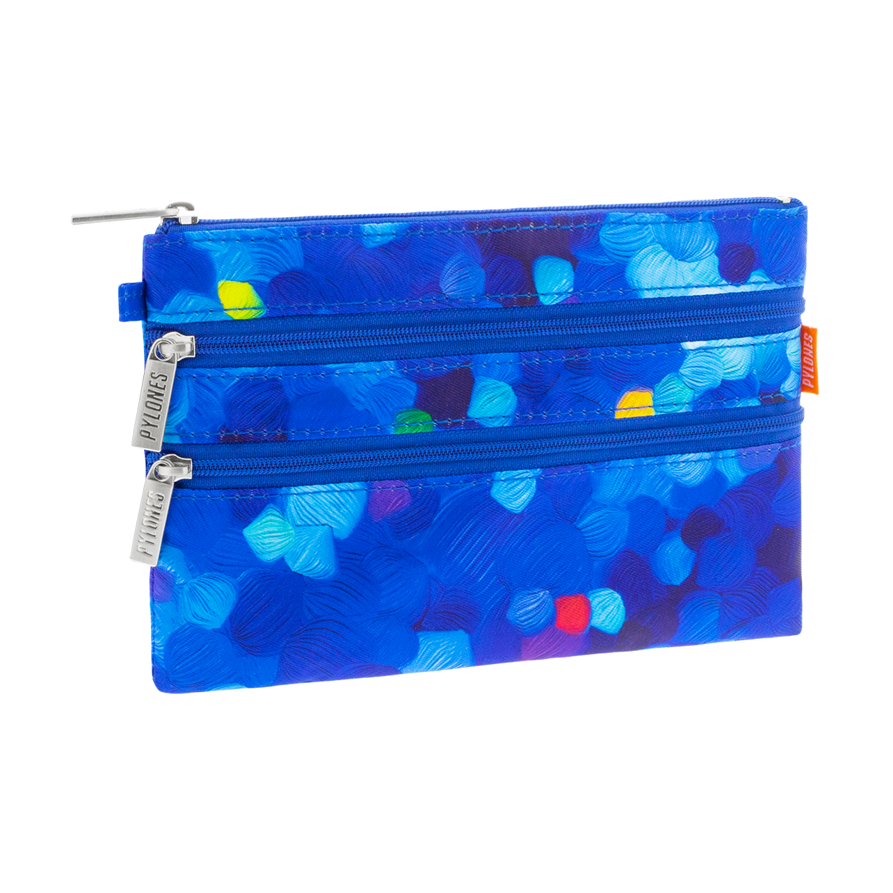 Pouch with 3 Zips - Zip It - Blue Palette - Pylones