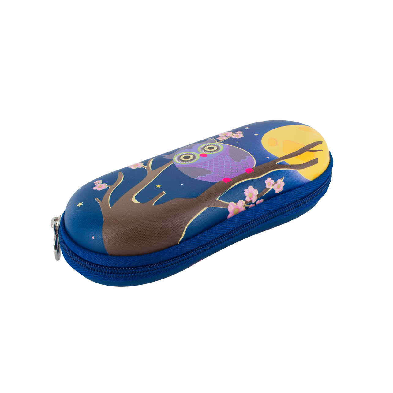 Hard glasses case - Voyage - Blue Owl - Pylones