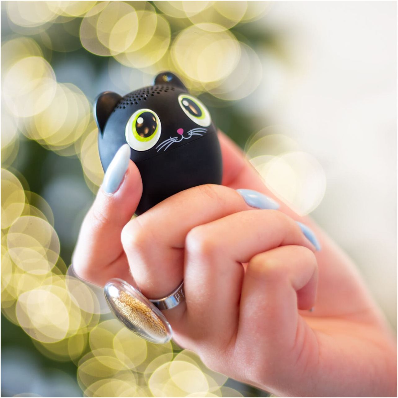 Mini enceinte bluetooth sans fil - Sing song - Chat Noir - Pylones