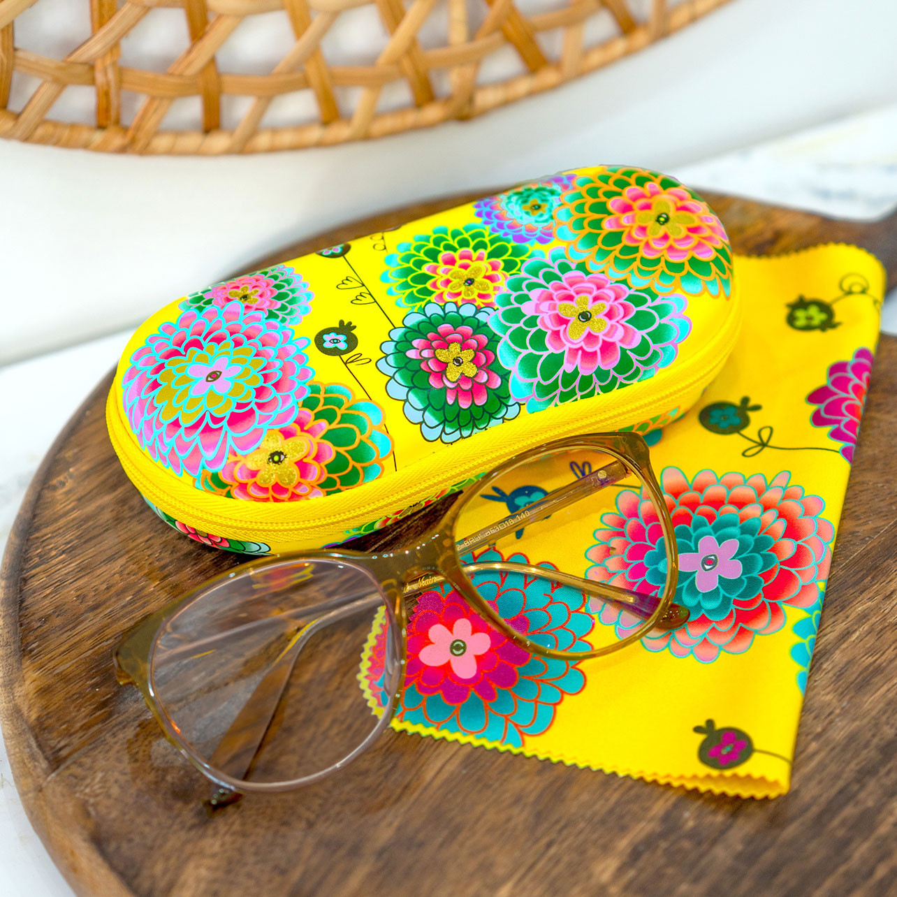 Hard glasses case - Voyage - Dahlia - Pylones