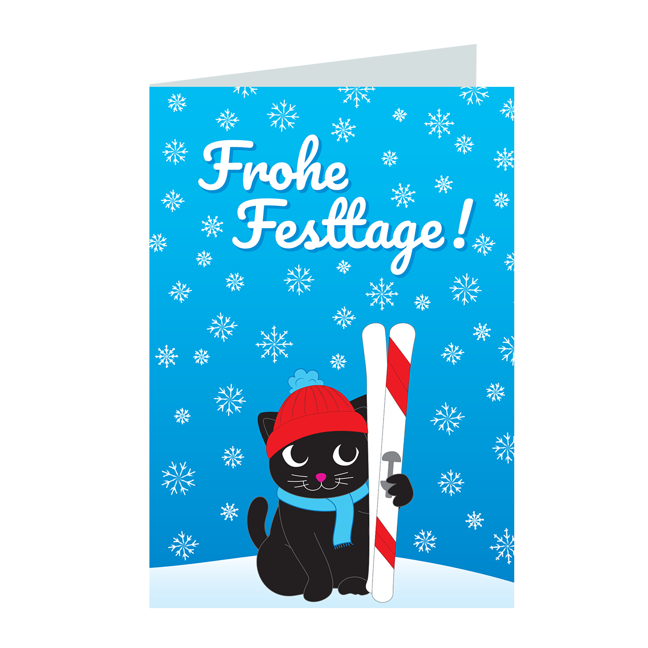 Wish you - Holiday greeting card Cat - Germany - Pylones