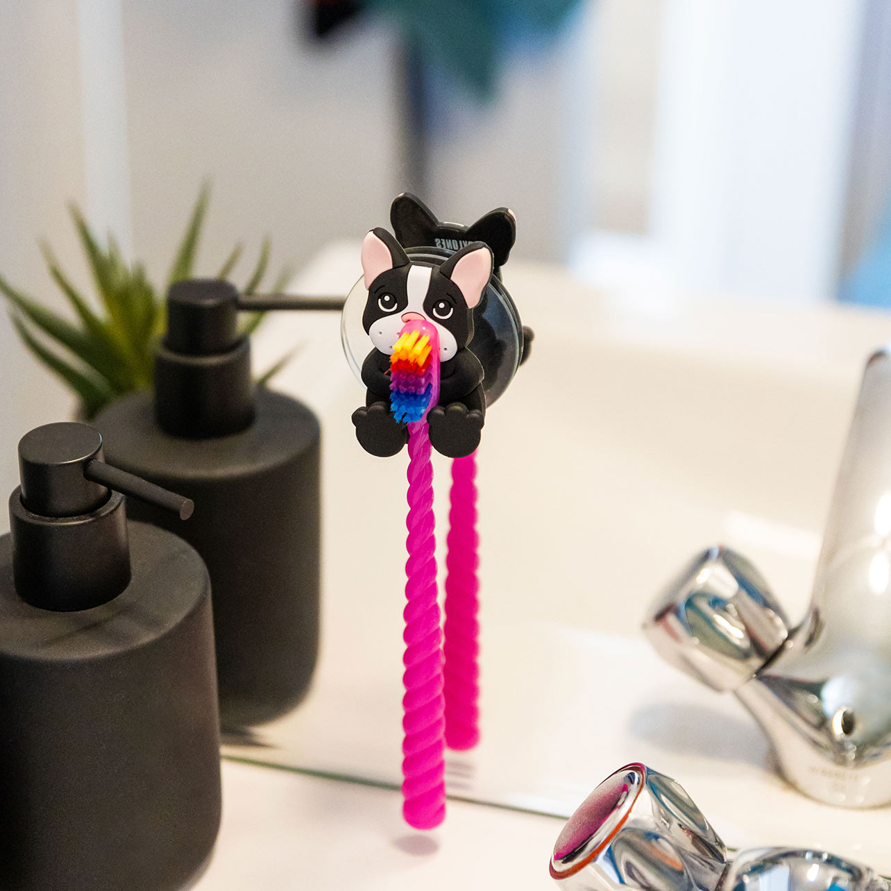 Porte brosse à dent / support brosse a dent - Ani-toothi - Bulldog ...