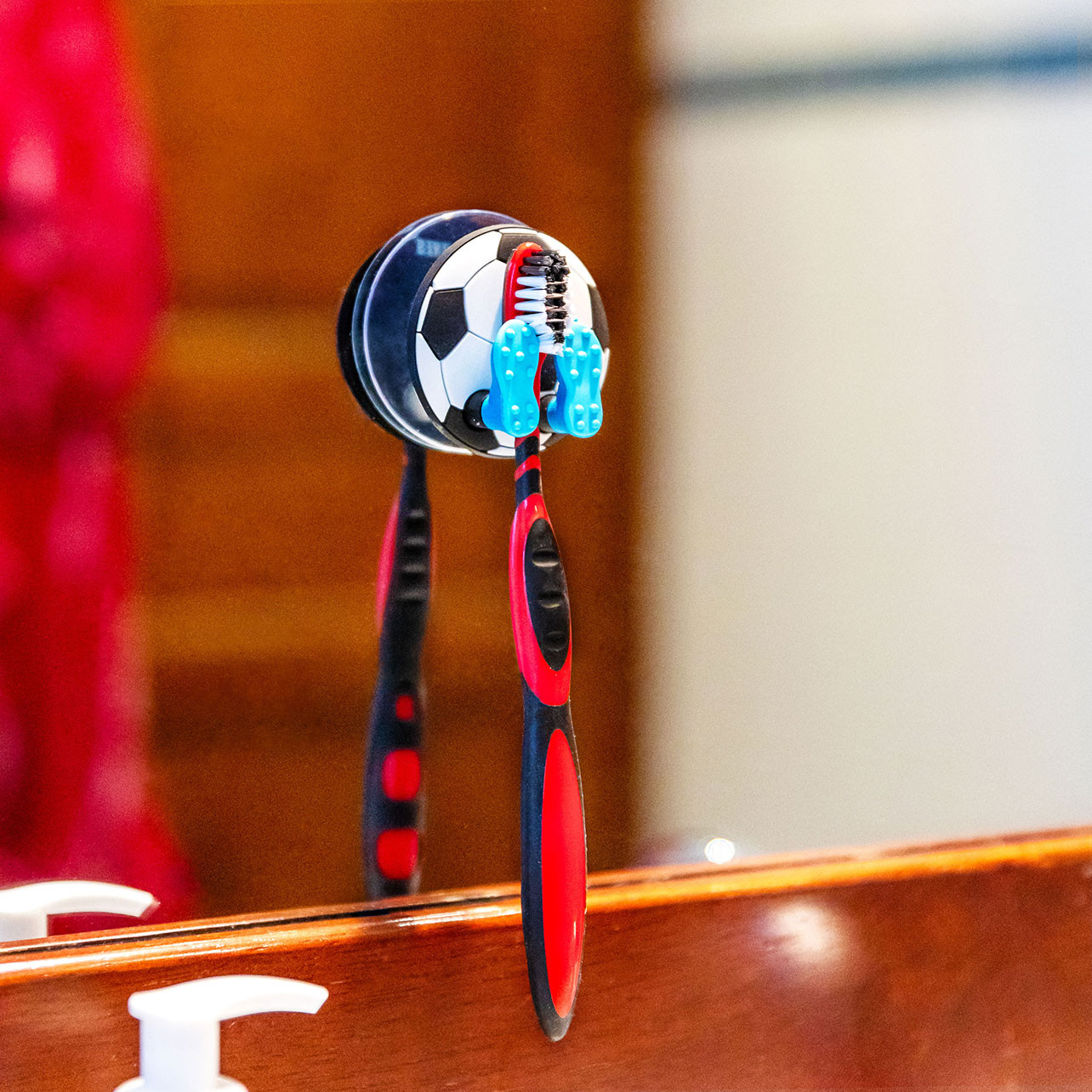 Zahnbürstenhalter - Ani-toothi - Fussball - Pylones