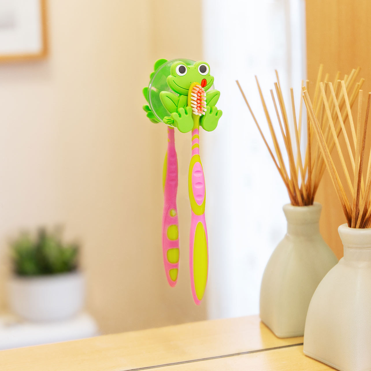 Toothbrush holder - Ani-toothi - Frog 2 - Pylones